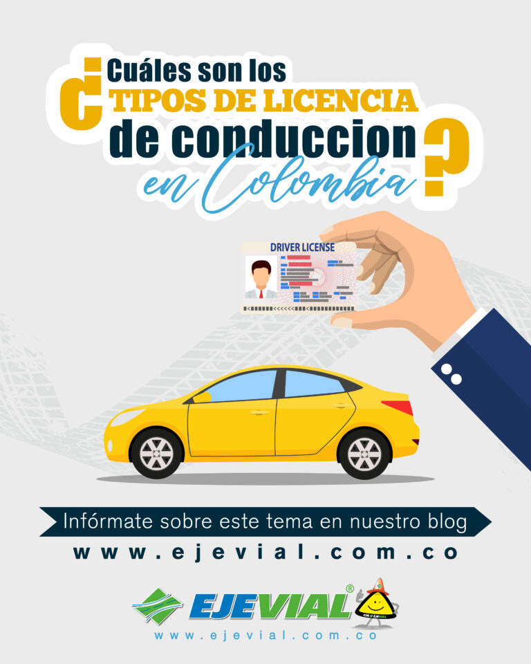 ¿Cuáles son los tipos de licencia de conducción en Colombia? - EJEVIAL Pereira